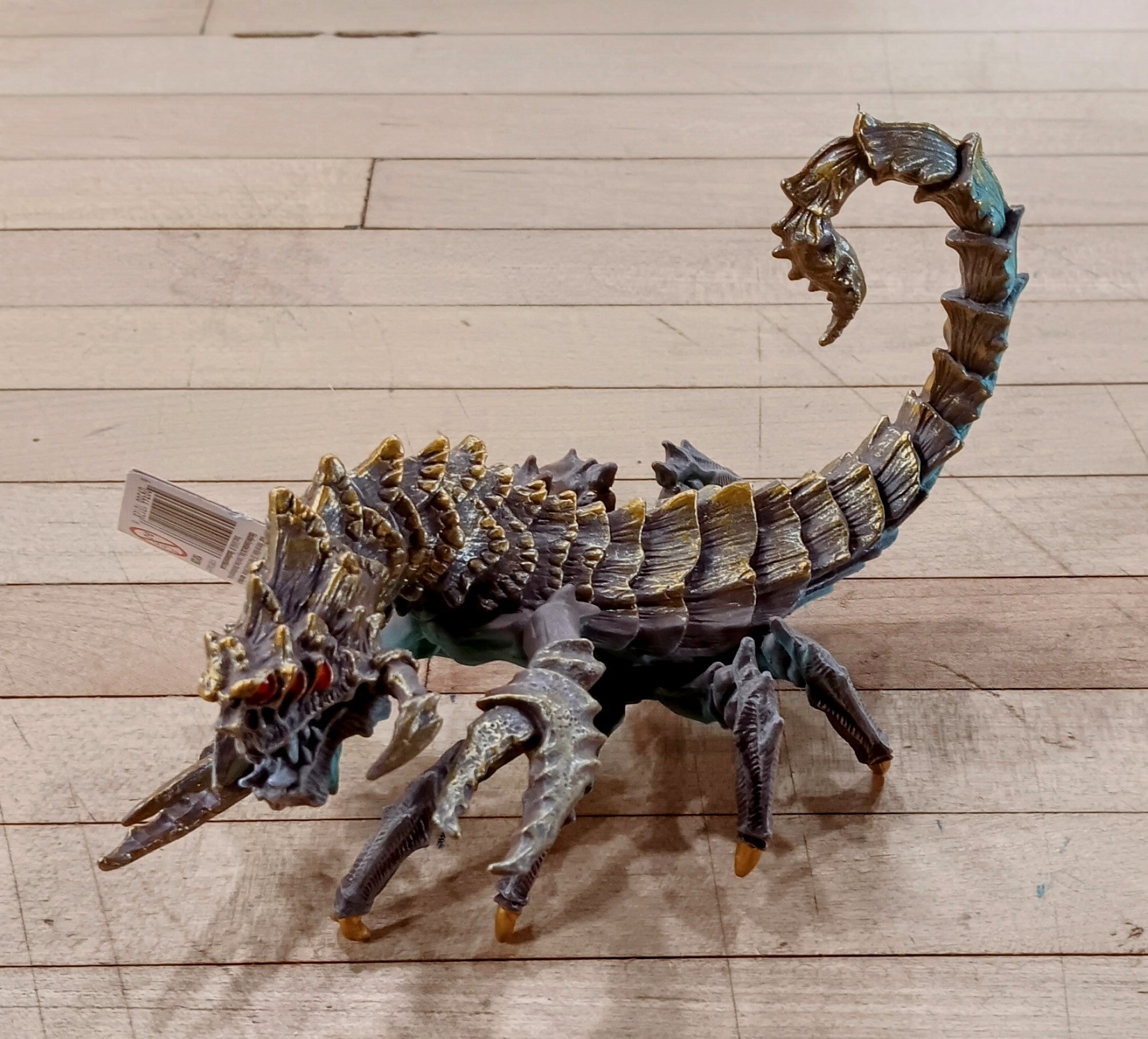 Desert Dragon Figurine – 3" Tall, Scorpion-Style Monster with Gold ...