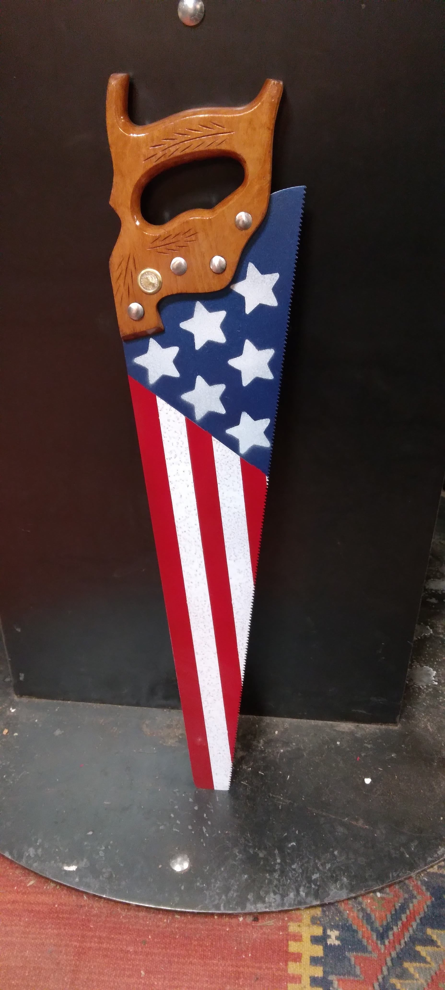 Flags Painted Hand Saws