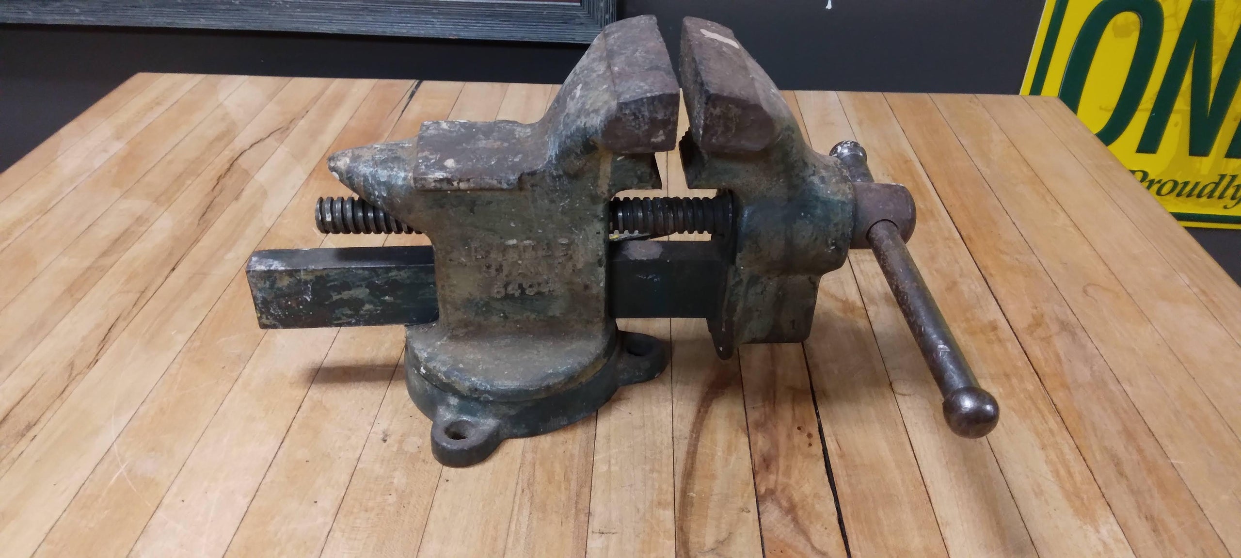 Vintage Little Giant 5494 Tabletop Bench Vise Clamp | Rusty Raven LLC